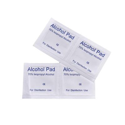 China Disposable Non Woven 70% Isopropyl Alcohol Prep Pads For Disinfection Use for sale