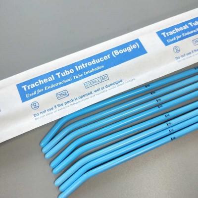 China PE Material Inter Guide Tracheal Tube Bougie Introducer With Curved Tip for sale