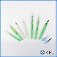 China Disposable Sterile Surgical Scalpel Blade With Plastic Handle for sale