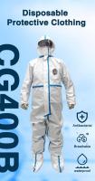 China CG400B Disposable Medical Gowns Ppe Surgical Gowns Anti Static for sale