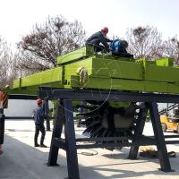 China China factory price wheel compost turner organic fertilizer production line for sale for sale