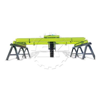 China Low energy consumption animal manure wheel type compost turning machine for sale