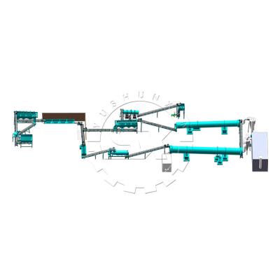 China Gypsum powder fertilizer granulation production line NPK granulation production plant line for sale