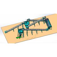 China Gypsum powder fertilizer granulation production line NPK granulation production plant line for sale