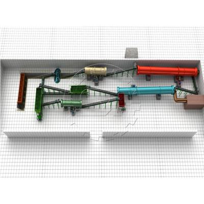 China Small NPK  compound granular fertilizer granulating production line machine for sale