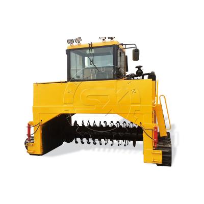 China automatic crawler type compost machine used in cow farm /organic compost making machine on sale for sale