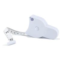 China Double Sided White Retractable Body Tape Measure With Custom Logo for sale
