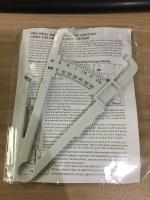 China Wintape Skinfold Body Fat Caliper ABS 16.5cm White for Fitness Testing for sale