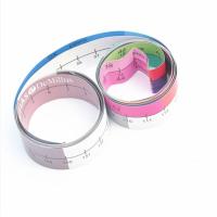 China Custom CMYK Synthetic Paper Measuring Tape 150cm Waterproof Disposable Bra Fitter Ruler for sale