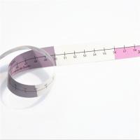China Custom CMYK Synthetic Paper Measuring Tape 150cm Waterproof Disposable Bra Fitter Ruler for sale