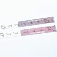 China Custom CMYK Synthetic Paper Measuring Tape 150cm Waterproof Disposable Bra Fitter Ruler for sale