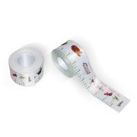 China Custom Nylon Cloth Tape Measure 370cm x 5cm Full Color Printing Soft Flexible Body Measuring Band for sale
