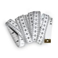 China Foldable Flexible Tape Measure 80 Inches 2 Meters White Fiberglass Tailor Measuring Tape for sale
