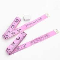 China Wintape 60 Inch Pink Fiberglass Measuring Tape Metric and Imperial Sewing Ruler for sale