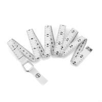 China 60 Inch PVC Fiberglass Tape Measure Sewing with Metal Clip 150cm for sale