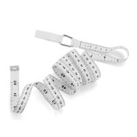 China 60 Inch PVC Fiberglass Tape Measure Sewing with Metal Clip 150cm for sale