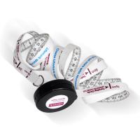 China 60 Inch 150cm Plastic Retractable Tape Measure with Full Color Print OEM Custom for sale
