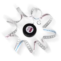 China 60 Inch 150cm Plastic Retractable Tape Measure with Full Color Print OEM Custom for sale