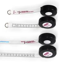 China 60 Inch 150cm Plastic Retractable Tape Measure with Full Color Print OEM Custom for sale
