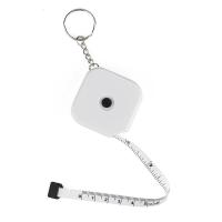 China Wintape Name Personalized Handcraft Meter Square Shape Smooth Pull And Retract Mechanism Measures Tape With Keychain for sale