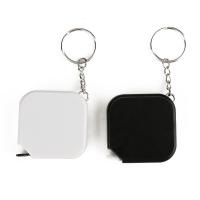 China Wintape Name Personalized Handcraft Meter Square Shape Smooth Pull And Retract Mechanism Measures Tape With Keychain for sale