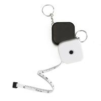 China Wintape Name Personalized Handcraft Meter Square Shape Smooth Pull And Retract Mechanism Measures Tape With Keychain for sale