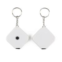 China Wintape Name Personalized Handcraft Meter Square Shape Smooth Pull And Retract Mechanism Measures Tape With Keychain for sale