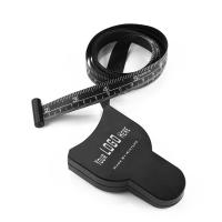 China 60 Inch Black Retractable Body Tape Measure 150cm for Fitness Weight Loss Tracking for sale