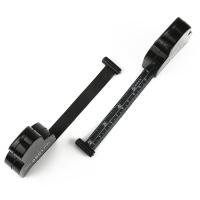 China 60 Inch Black Retractable Body Tape Measure 150cm for Fitness Weight Loss Tracking for sale