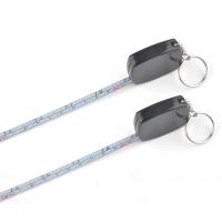 China 2 Meter 6ft Personalised Sewing Tape Measure Dual Scale Mini Keychain Tape for sale