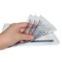 China Disposable PE Plastic Wound Measurement Ruler Transparent 10cm Bullseye Guide for sale