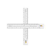 China Disposable Paper Wound Measuring Ruler 18cm 7inch for Pressure Sores Wound Measurement for sale