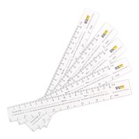 China Disposable Paper Wound Measuring Ruler 18cm 7inch for Pressure Sores Wound Measurement for sale