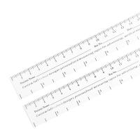 China Disposable Paper Wound Measuring Ruler 18cm 7inch for Pressure Sores Wound Measurement for sale