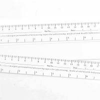 China Disposable Paper Wound Measuring Ruler 18cm 7inch for Pressure Sores Wound Measurement for sale