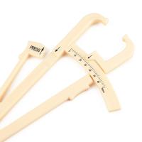 China Metric Body Fat Caliper with Skinfold Measurement Chart for Fitness Testing 16.8cm for sale