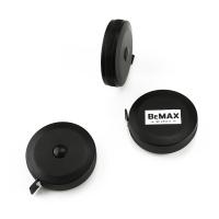 China 1.5M Handcraft Pocket Black Tape Measure Auto Retract With Plastic Tab for sale