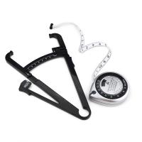 China ABS Plastic Body Fat Caliper 16.8cm Body Fat Percentage Tester with Chart for Men Women for sale
