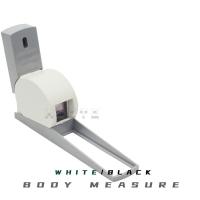 China 2m White Black Wall Mounted Height Measuring Tape Retractable For Kid Adult for sale