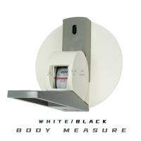 China 2m White Black Wall Mounted Height Measuring Tape Retractable For Kid Adult for sale
