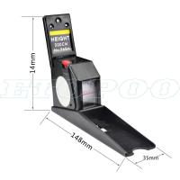 China 2m White Black Wall Mounted Height Measuring Tape Retractable For Kid Adult for sale