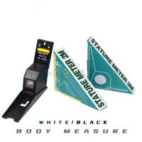 China 2m White Black Wall Mounted Height Measuring Tape Retractable For Kid Adult for sale