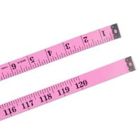 China Wintape 3m Pink Soft Vinyl Measuring Tape Dual Scale 120inch Body Measurement Sewing for sale