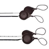 China PU Leather Retractable Tape Measure 150cm 60inch Dual Sided cm and inch for Sewing Handicraft for sale