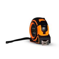 China Nylon Coated Steel Tape Measure 7.5m 25ft Orange Manual Lock Heavy Duty Carpenter Tool for sale