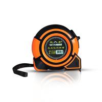 China Nylon Coated Steel Tape Measure 7.5m 25ft Orange Manual Lock Heavy Duty Carpenter Tool for sale