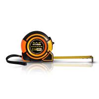China Nylon Coated Steel Tape Measure 7.5m 25ft Orange Manual Lock Heavy Duty Carpenter Tool for sale