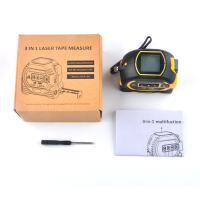 China Wintape 3 in 1 Digital Laser Tape Measure 40m with Cross Line Laser and 5m Steel Tape for sale