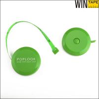 China Custom Bright Green Mini 60 Inch Retractable Body Measuring Tape Flexible Plastic Parts for sale