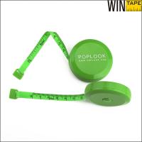 China Custom Bright Green Mini 60 Inch Retractable Body Measuring Tape Flexible Plastic Parts for sale